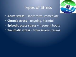Stress and coping mechanisms helping hands | PPTX
