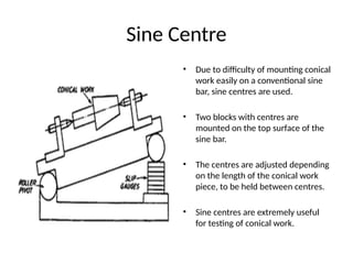 Introduction to sine bar with diagrams in metrology | PPTX
