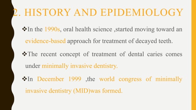 Introduction to Operative Dentistry | PPTX | Dental Health | Diseases ...