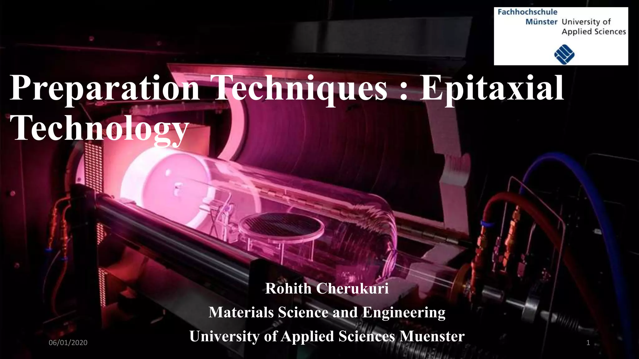Epitaxy techniques | PPTX