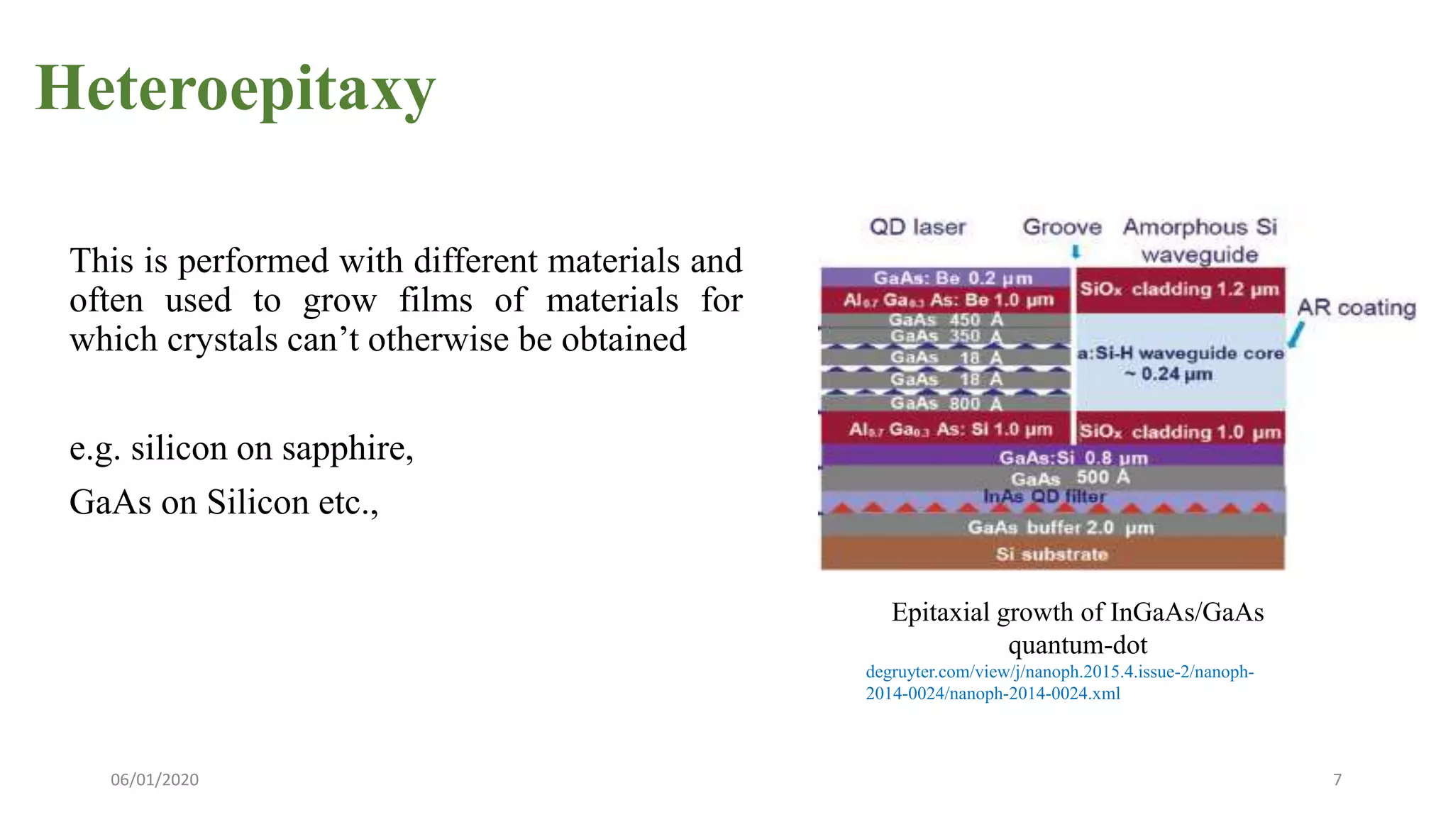 Epitaxy techniques | PPTX
