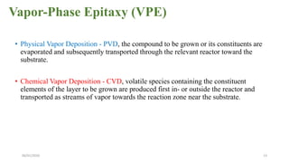 Epitaxy techniques | PPTX