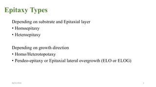 Epitaxy techniques | PPTX