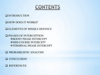 interceptor missile | PPTX