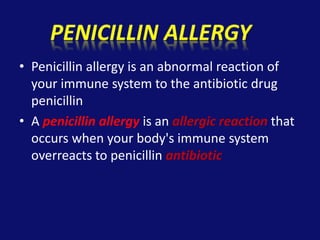 penicillin allergy | PPTX