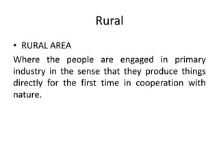 rural planning | PPTX
