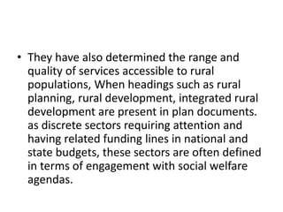 rural planning | PPTX