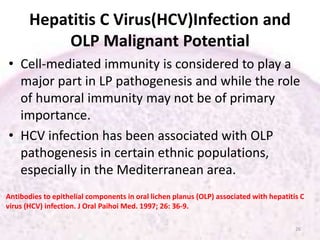 oral lichen planus,,preneoplastic inflammatory model | PPTX