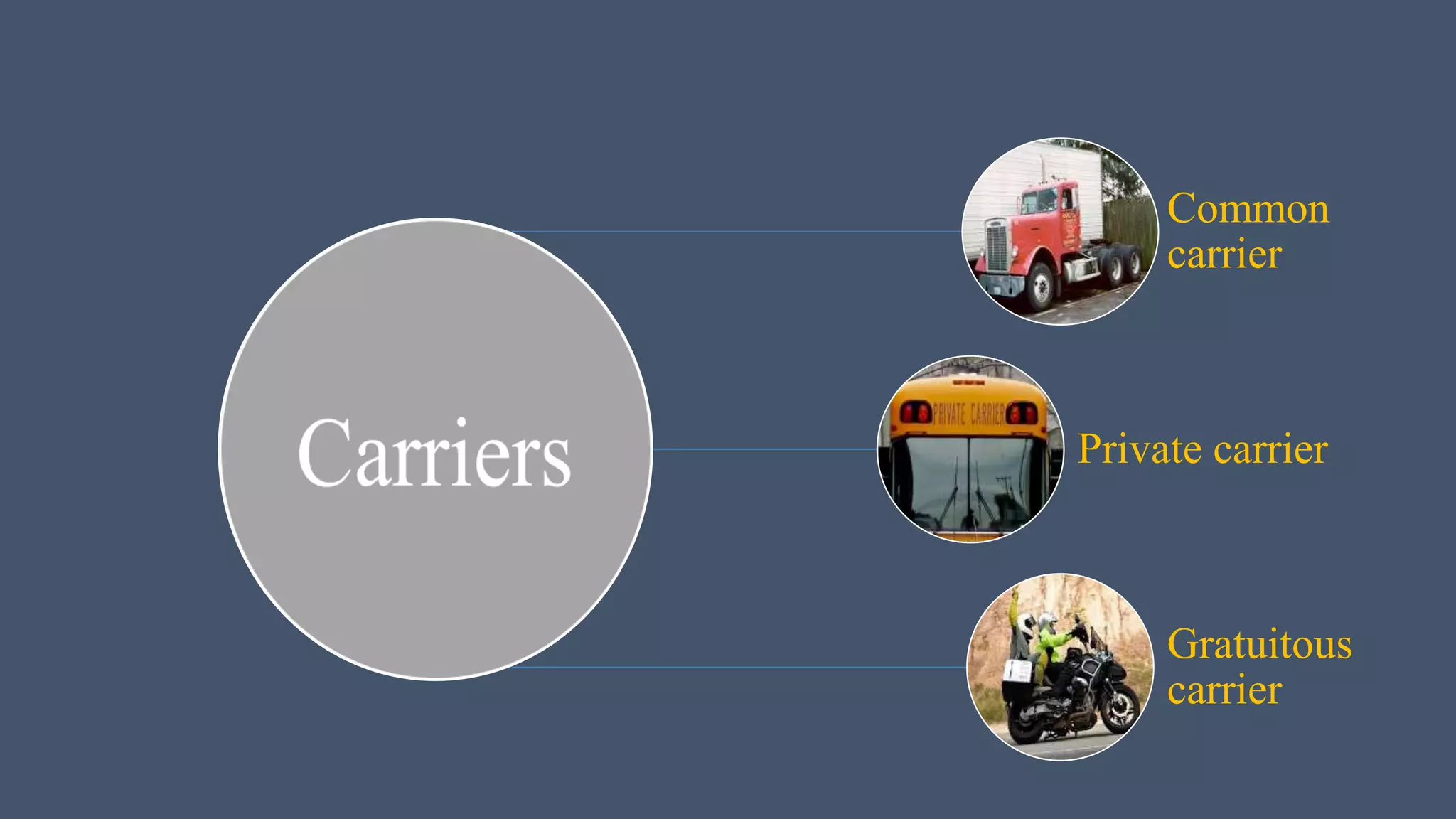 law about carriage of goods | PPTX