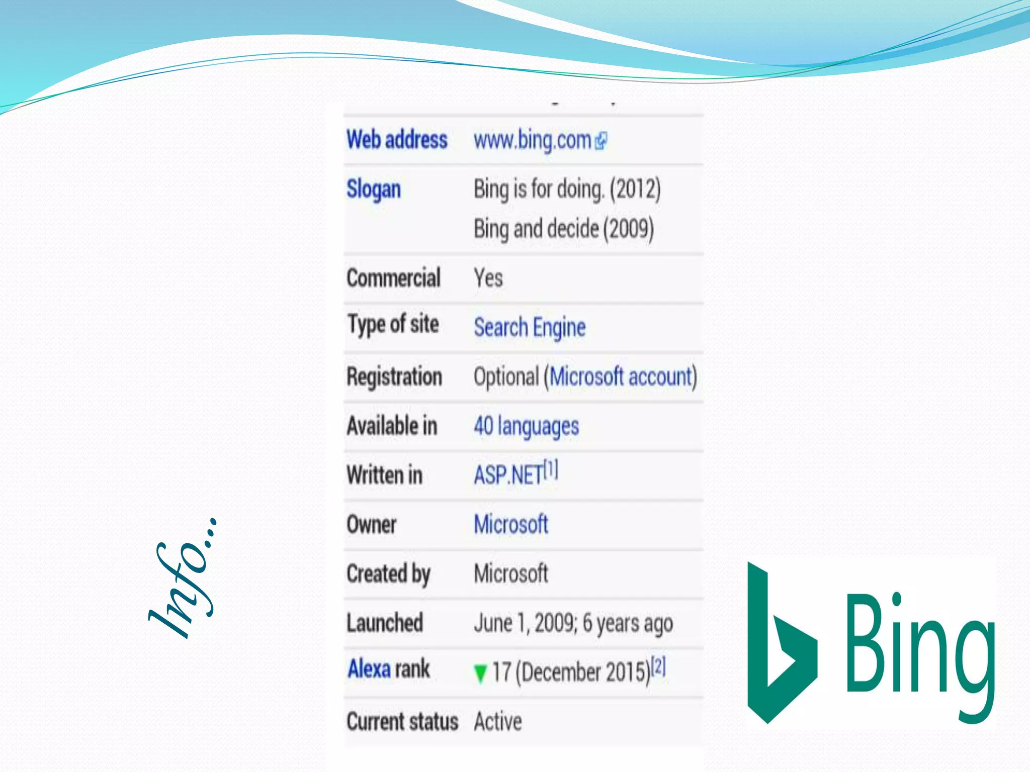 Bing Search Engine | PPTX
