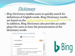 Bing Search Engine | PPTX