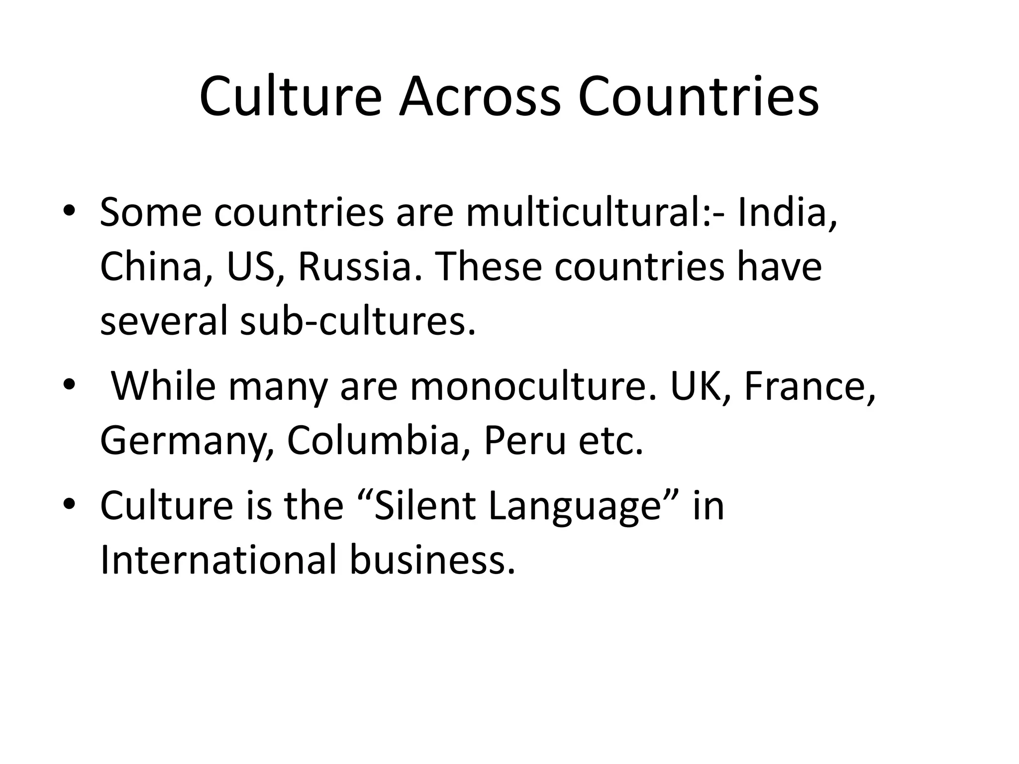Culture And Globalisation PPT Culture And Globalisation PPT