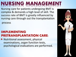 POST OPERATIVE CARE OF BMT | PPTX