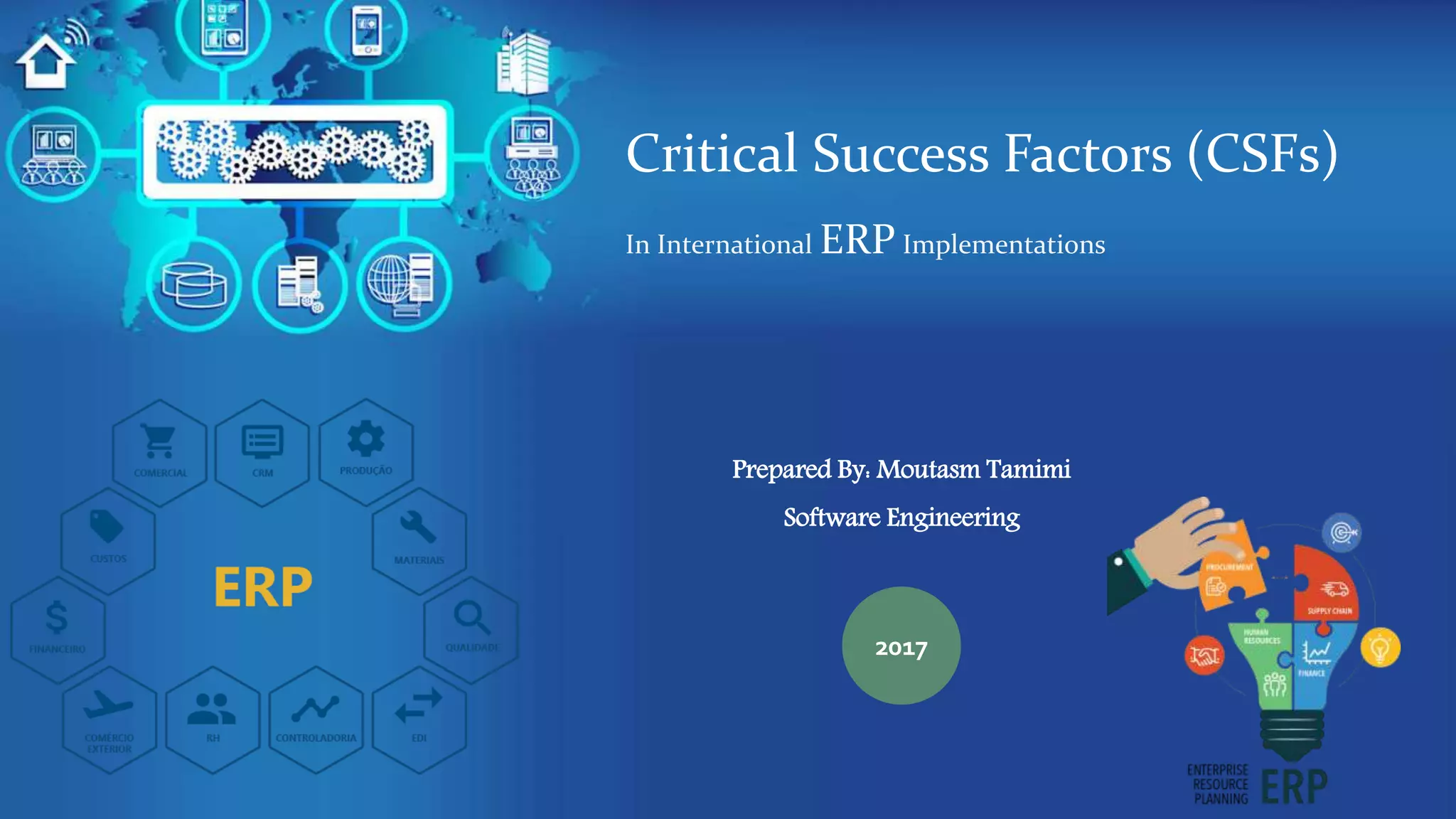 Critical Success Factors (CSFs) In International ERP Implementations with questionnaire ...