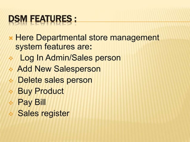 CITY MART MANAGEMENT SYSTEM | PPTX