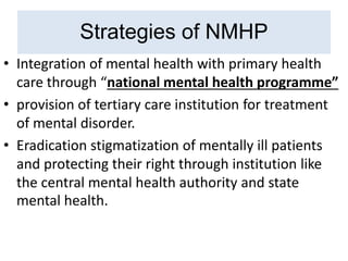 national mental health policy | PPTX