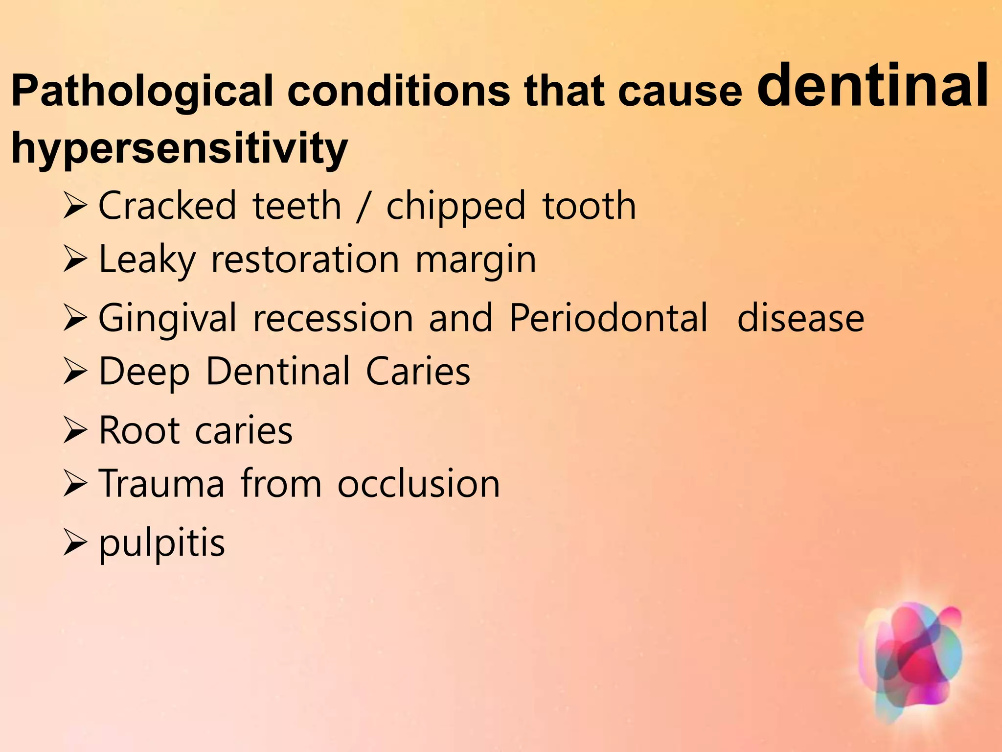 hypersensitivity of teeth and its management | PPTX
