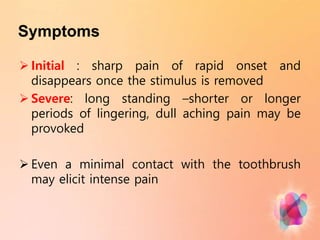 hypersensitivity of teeth and its management | PPTX