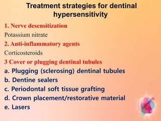 hypersensitivity of teeth and its management | PPTX
