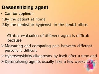 hypersensitivity of teeth and its management | PPTX