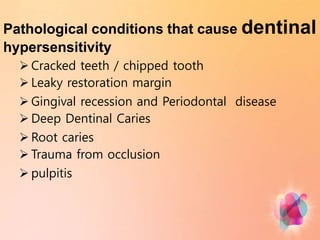 hypersensitivity of teeth and its management | PPTX