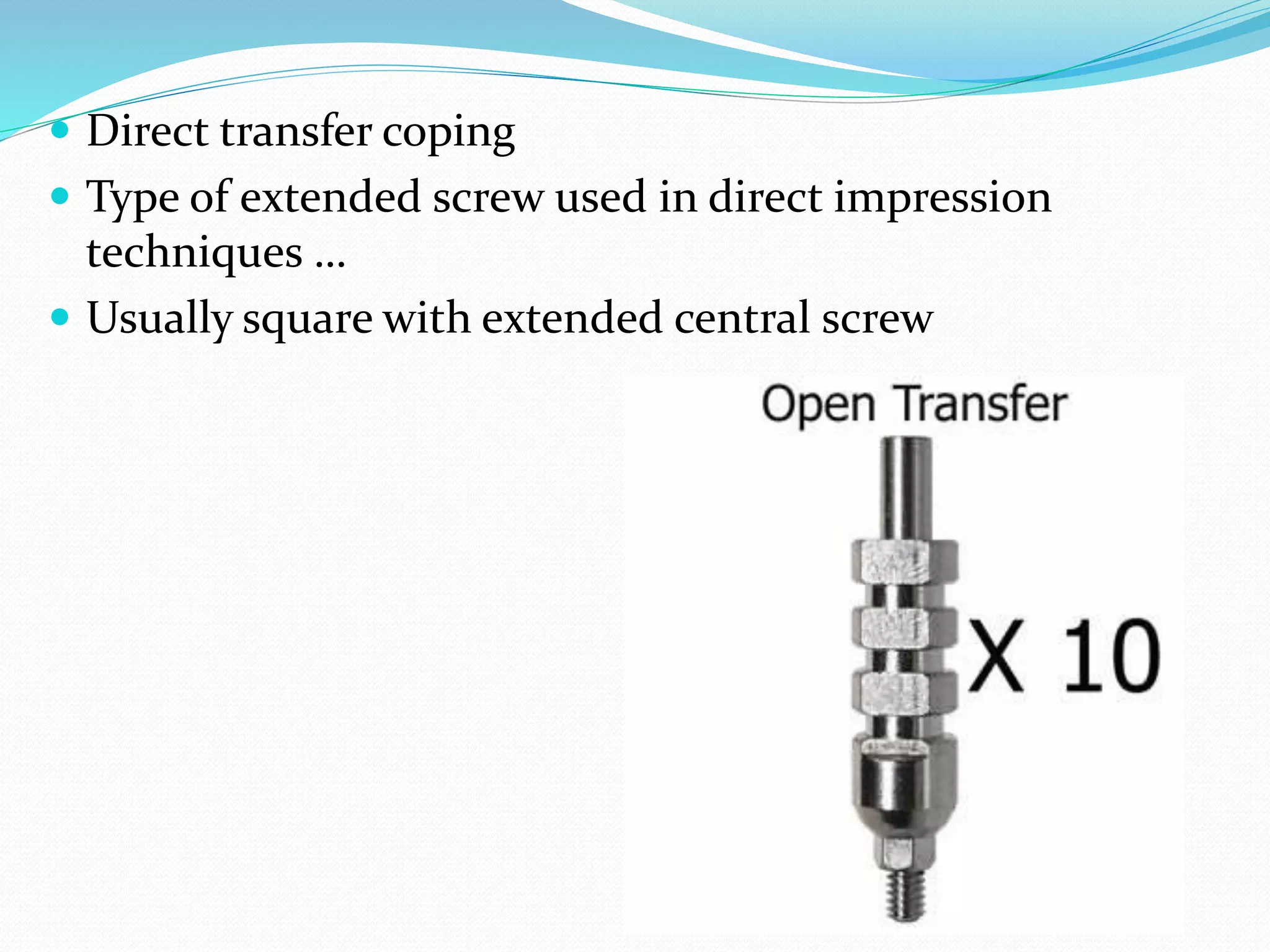 dental implant impression technique | PPTX