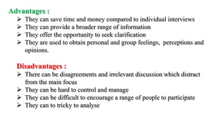 focus group interview | PPT