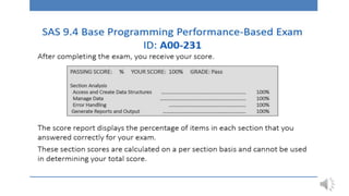 latest pattern guideline for BASE SAS certification | PPTX