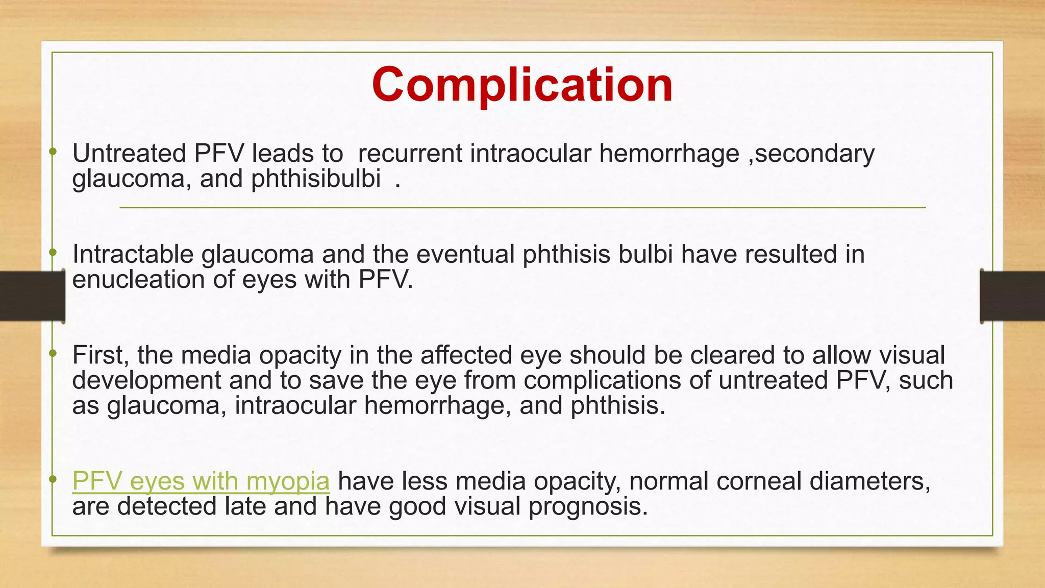 PERSISTENT HYPERPLASTIC PRIMARY VITREOUS | PPTX