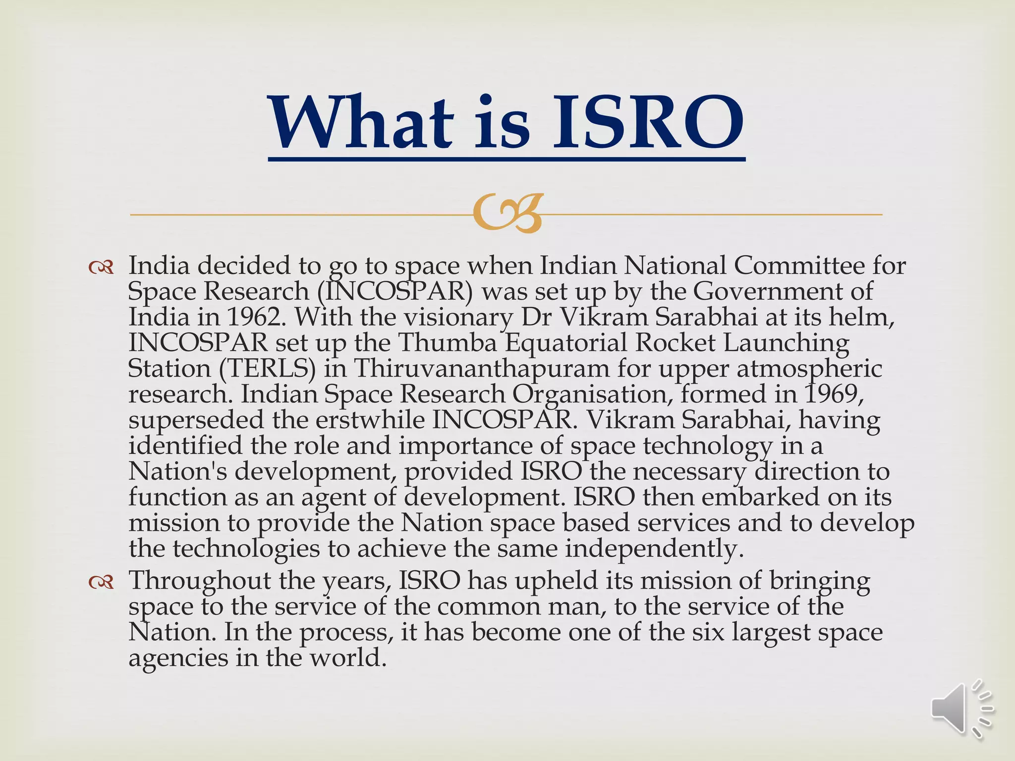 ISRO | PPT