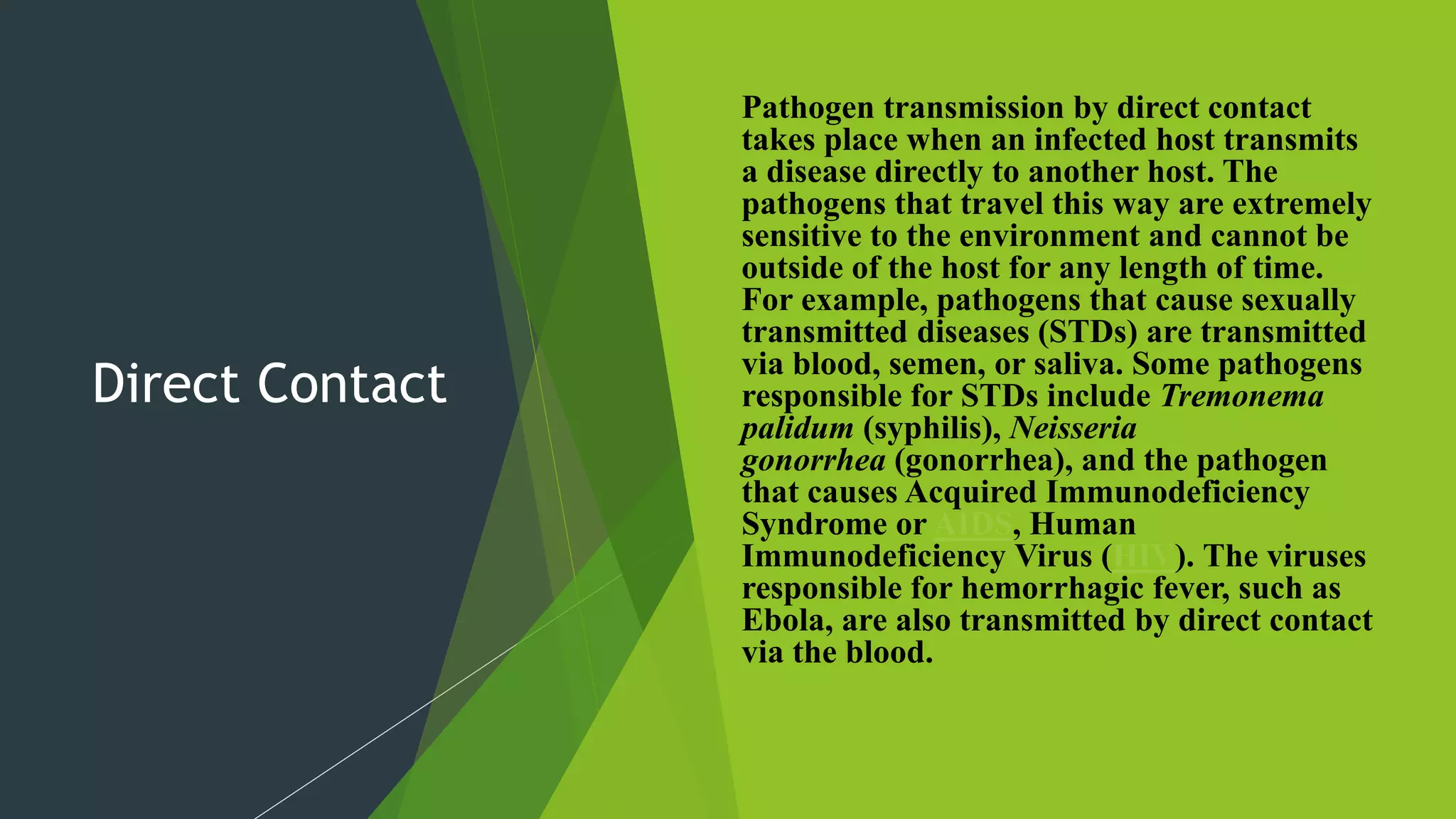 Transmission Of Pathogens | PPTX