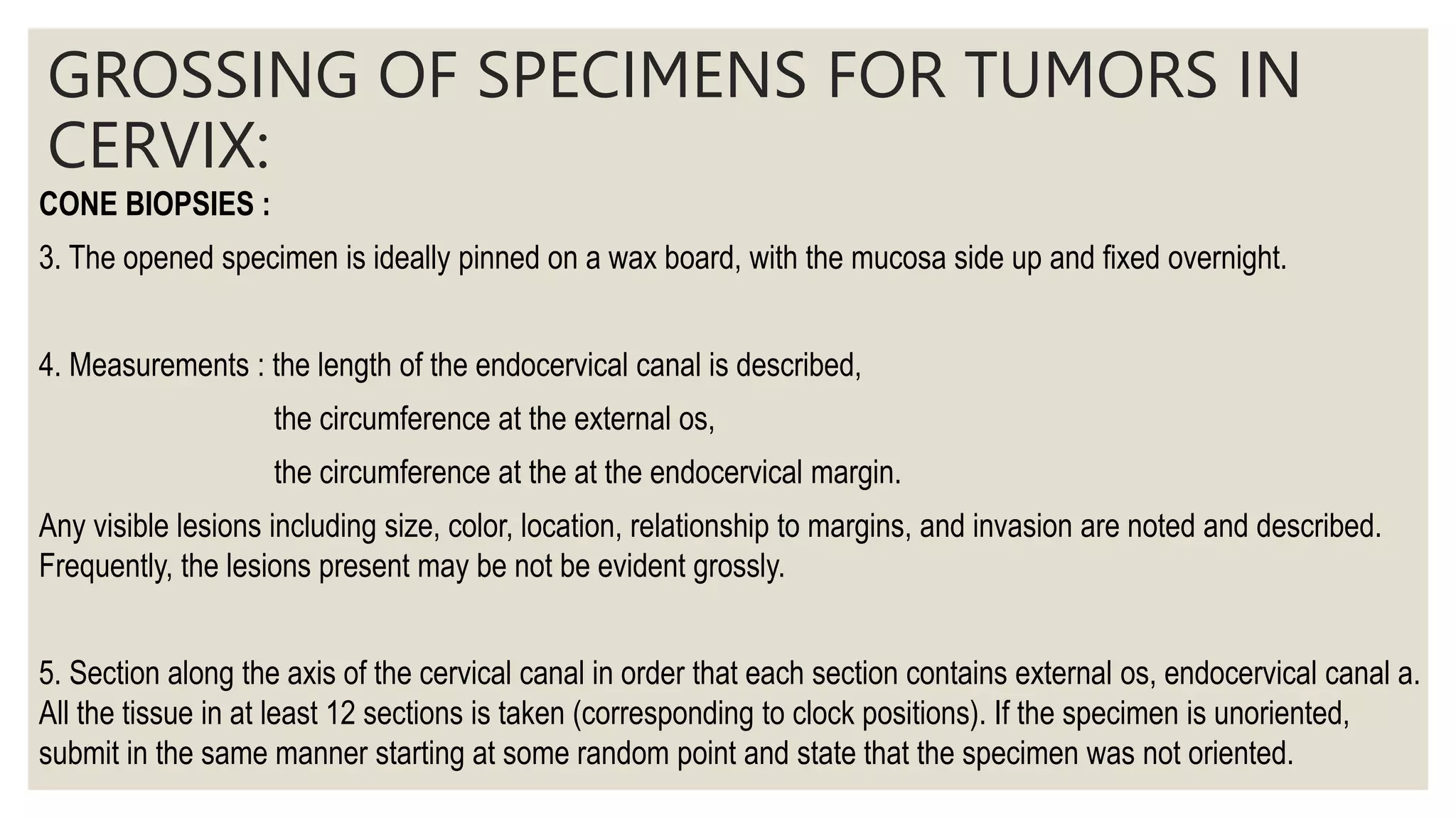 Grossing of hysterectomy specimens | PPTX