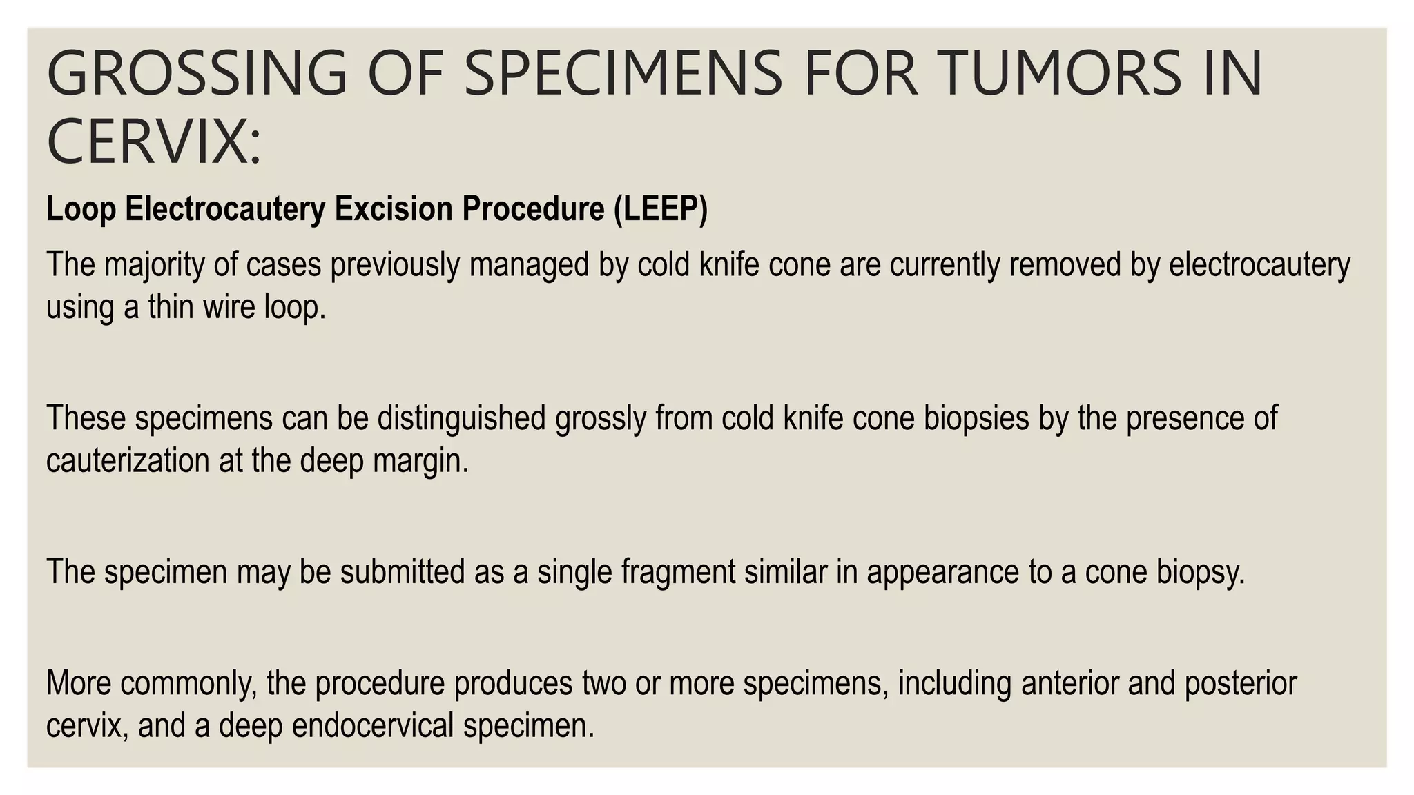 Grossing of hysterectomy specimens | PPTX
