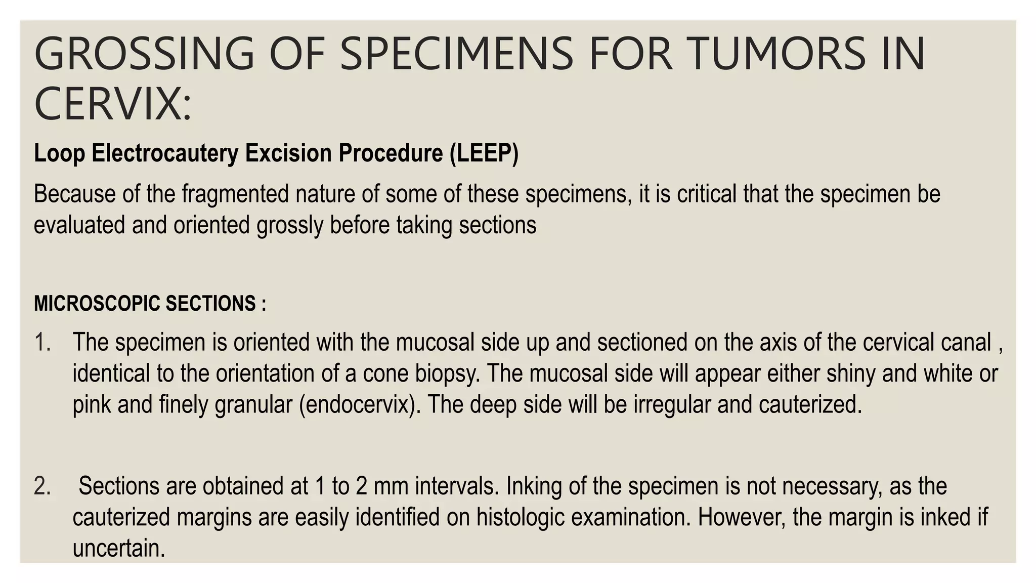 Grossing of hysterectomy specimens | PPTX