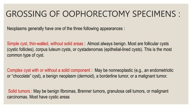 Grossing of hysterectomy specimens | PPTX