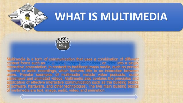 Exploring the Multifaceted World of Multimedia: A Comprehensive Overview | PPTX