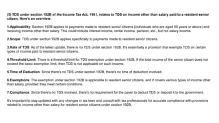 TDS UNDERSTANDING IN DETAILS WITH SECTION | PPT