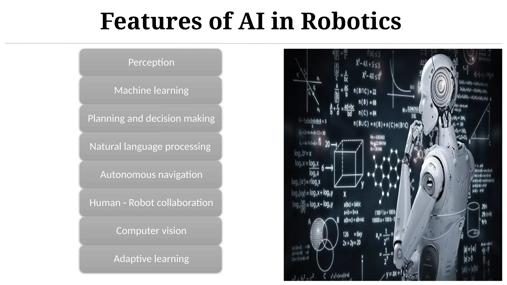 About artificial intelligence in the field of Robotics | PPTX
