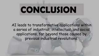 About artificial intelligence in the field of Robotics | PPT