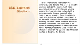 inducation for fixed and removable partial denture | PPT