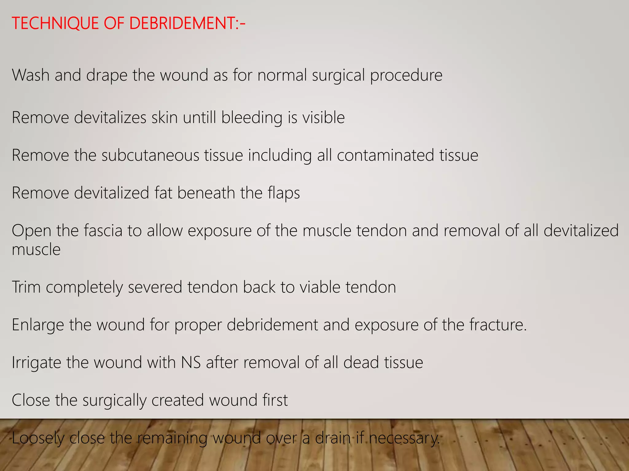 Open fractures | PPTX
