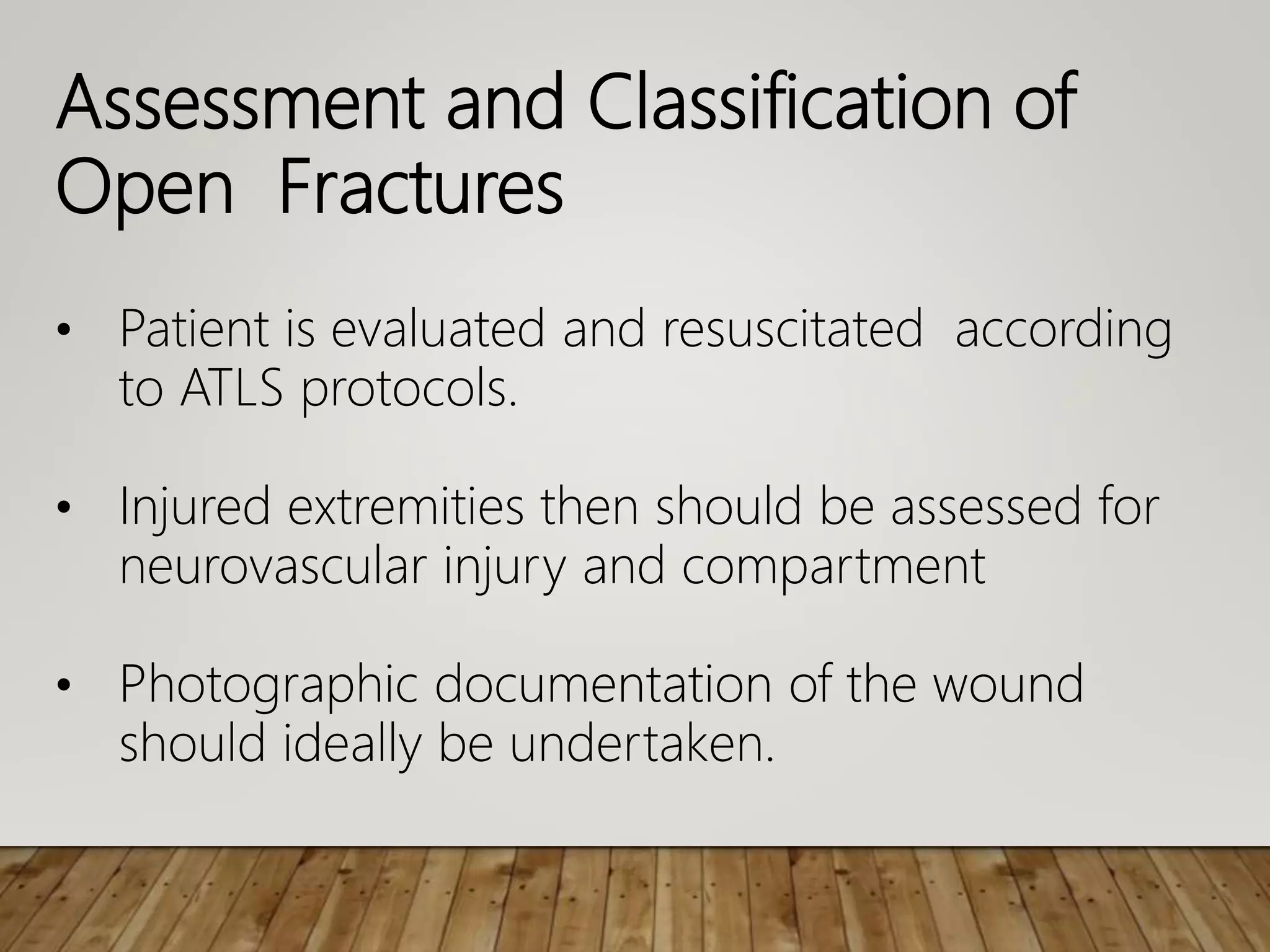 Open fractures | PPTX