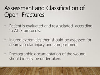 Open fractures | PPTX