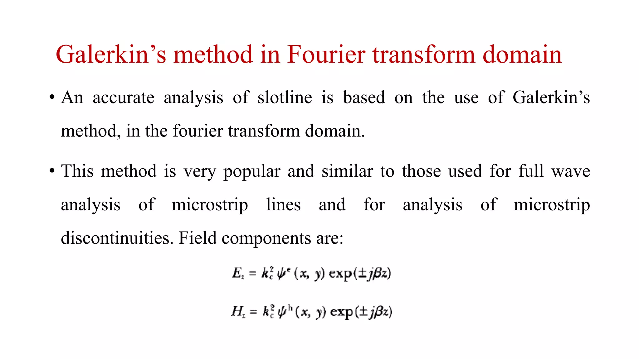 Basics of microstrip slot line | PPTX