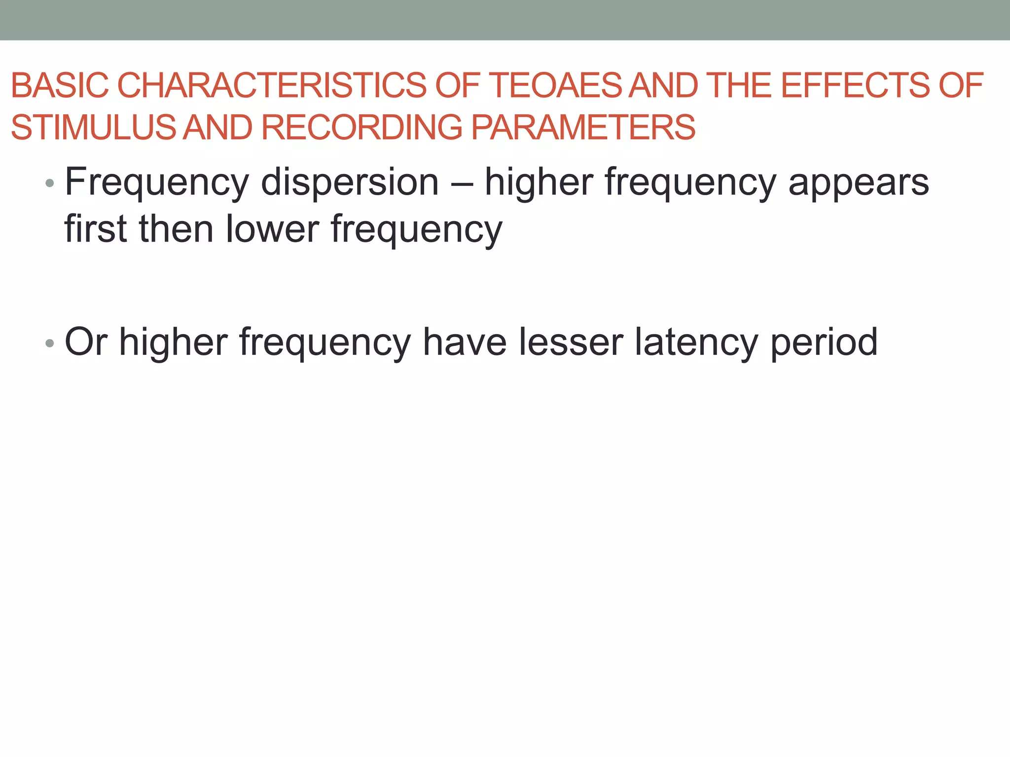 OAE and BERA ( otoacoustic emissions and brainstem evoked response ...