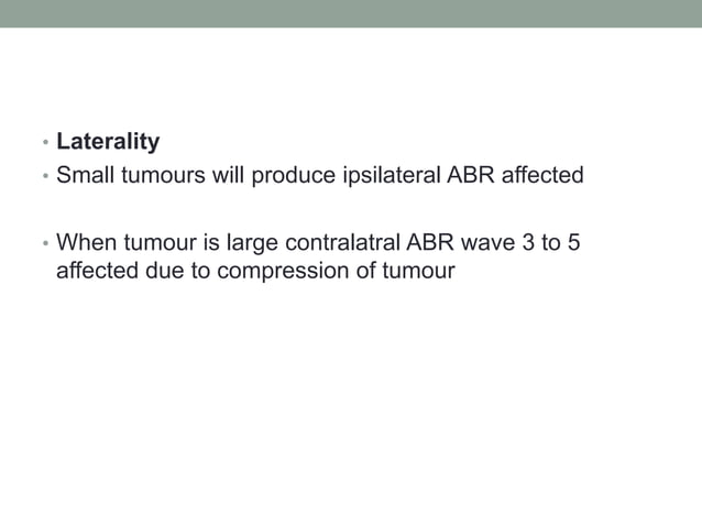 OAE and BERA ( otoacoustic emissions and brainstem evoked response ...