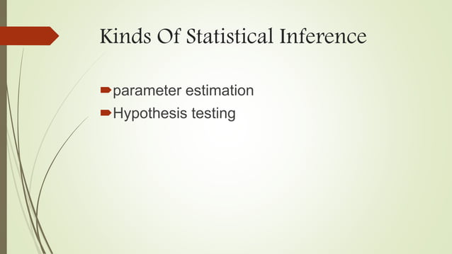 statistical inference | PPTX | Science