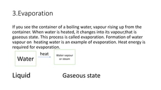 Change In The State Of Matter | PPTX