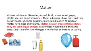 Change In The State Of Matter | PPTX