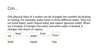 Change In The State Of Matter | PPTX
